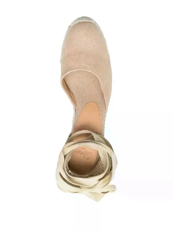 CastaÑer Carina 8 100mm Wedge Espadrilles - Neutrals