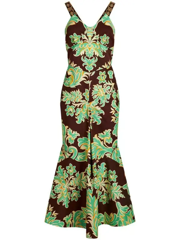 Etro Paisley-print Sleeveless Midi Dress