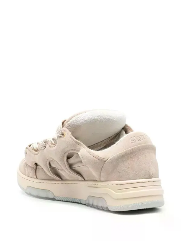 SANTHA Suede Sneakers - Neutrals