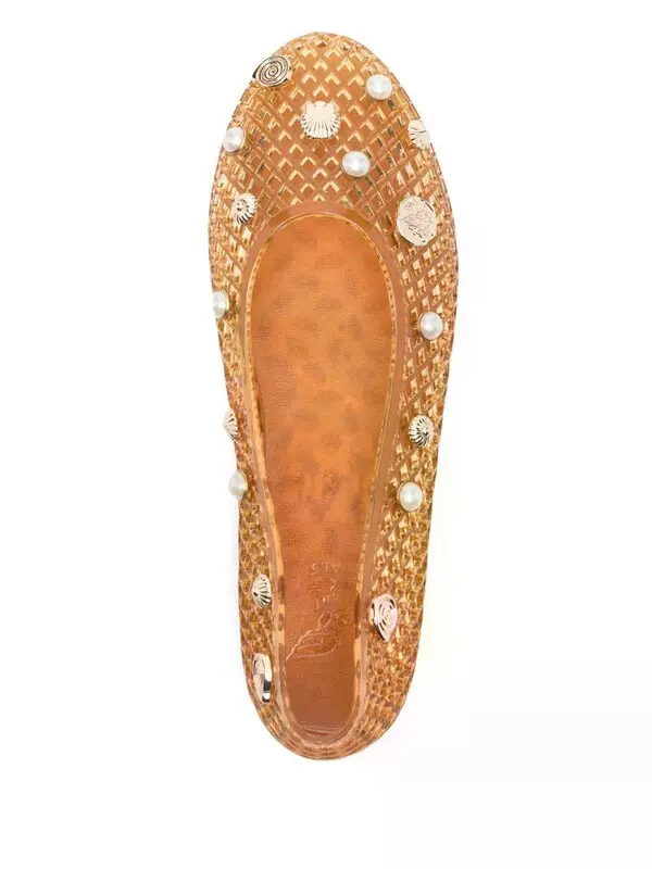 ANCIENT GREEK SANDALS Iro Ballet Flats - Brown