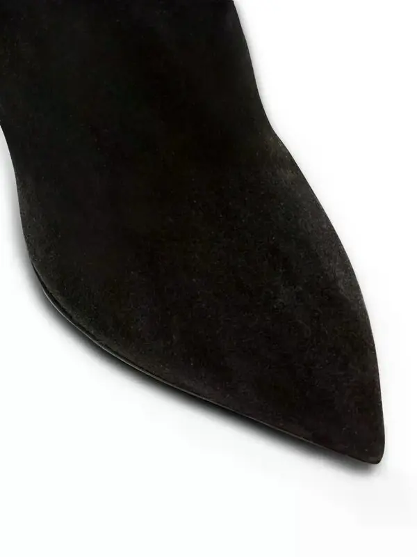 Balmain Eva 95mm Suede Biker Boots