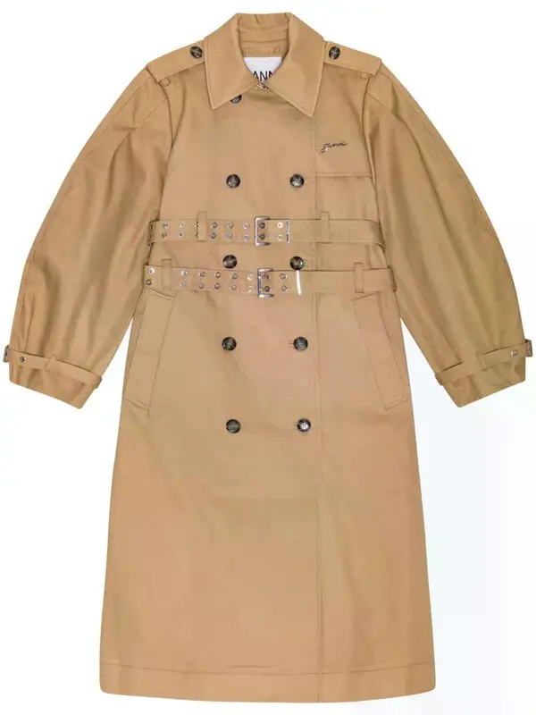 GANNI Belted Trench Coat