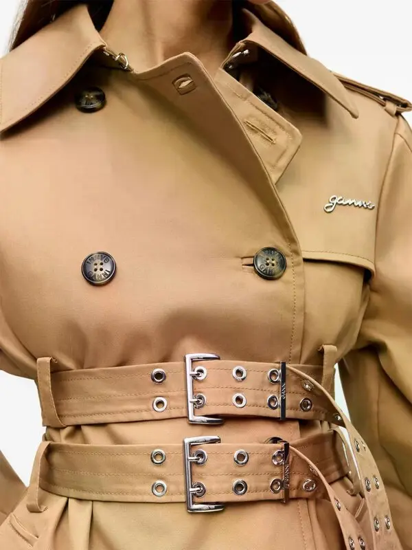 GANNI Belted Trench Coat