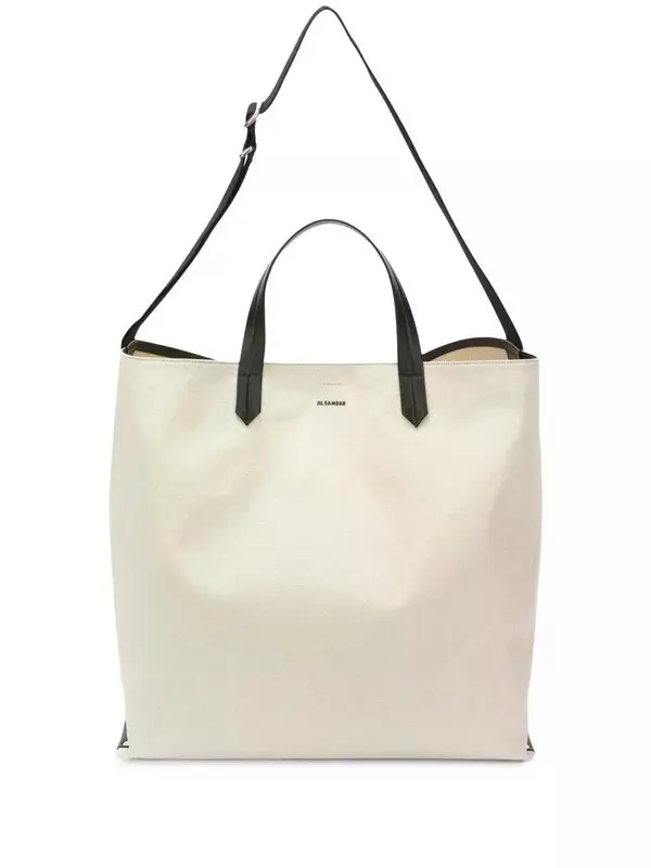 JIL SANDER Tape Medium Tote Bag - White