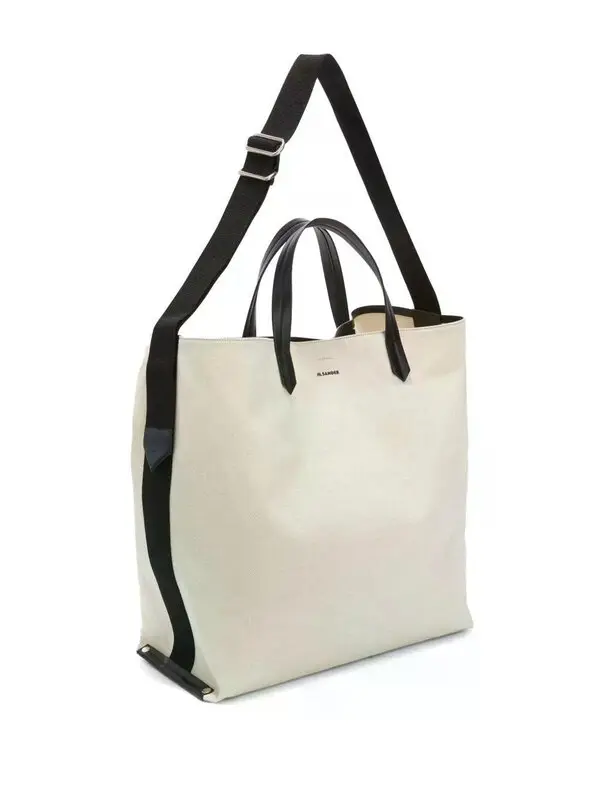JIL SANDER Tape Medium Tote Bag - White