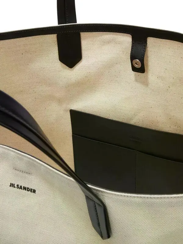 JIL SANDER Tape Medium Tote Bag - White