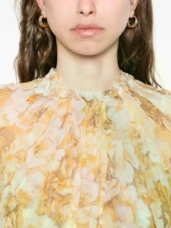 Zimmermann Frill-detail Billow Blouse