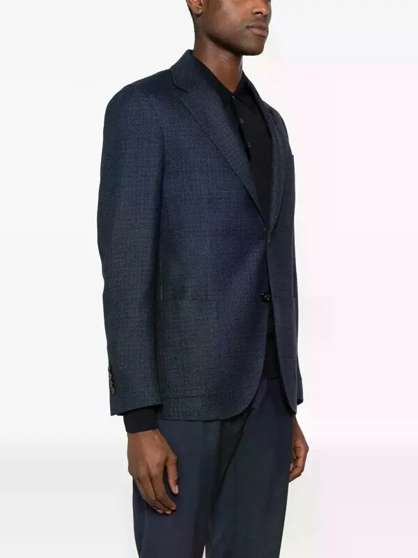 LARDINI Single-breasted Blazer - Blue