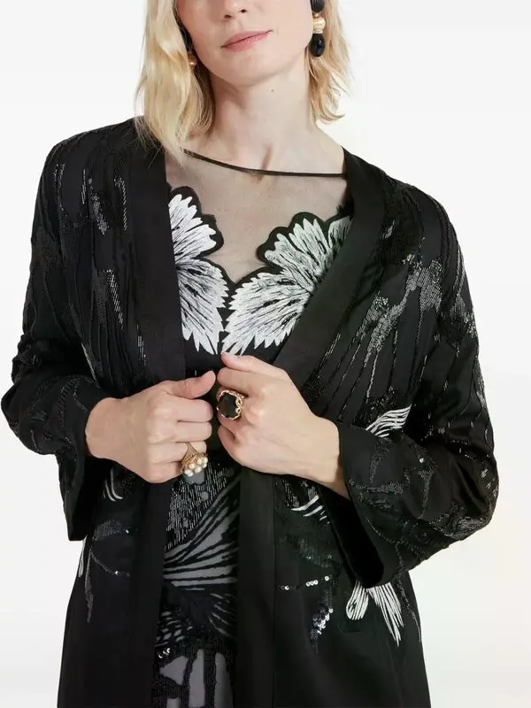 TEMPERLEY LONDON Inez Embellished Coat - Black
