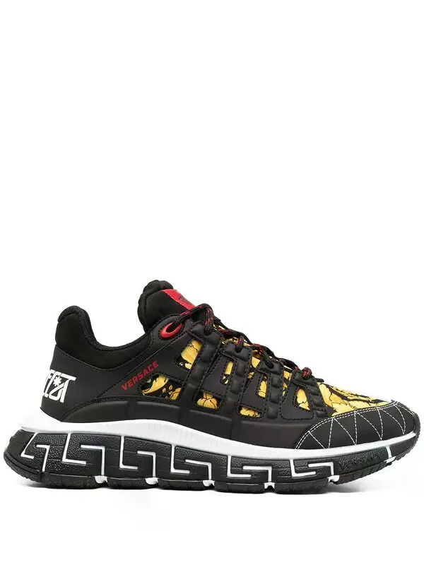 Versace Trigreca Baroque-print Sneakers