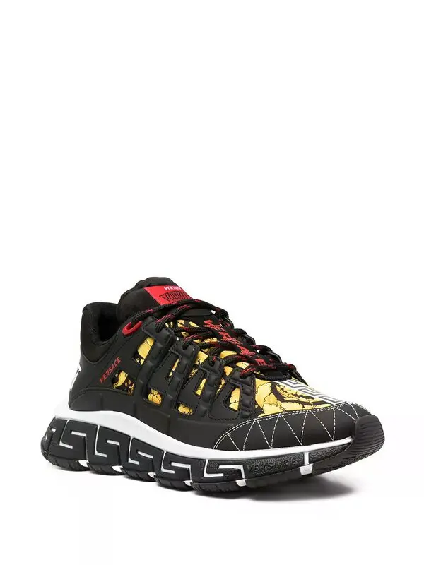 Versace Trigreca Baroque-print Sneakers