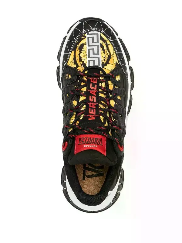 Versace Trigreca Baroque-print Sneakers