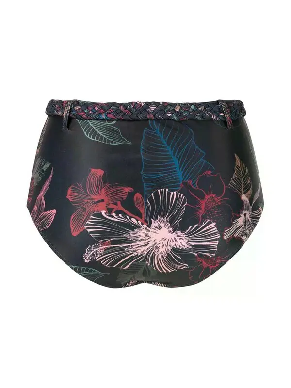 DUSKII Fleur Belted High-waisted Bottoms