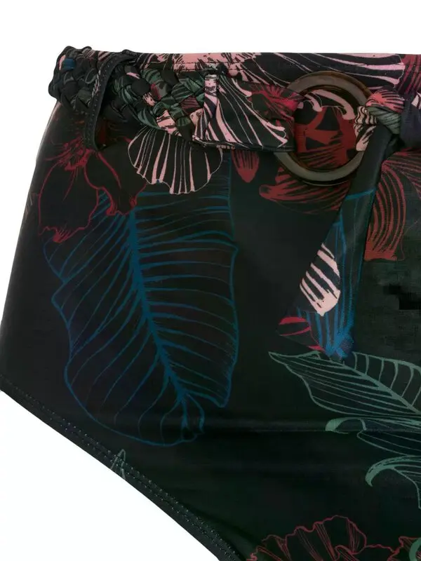DUSKII Fleur Belted High-waisted Bottoms