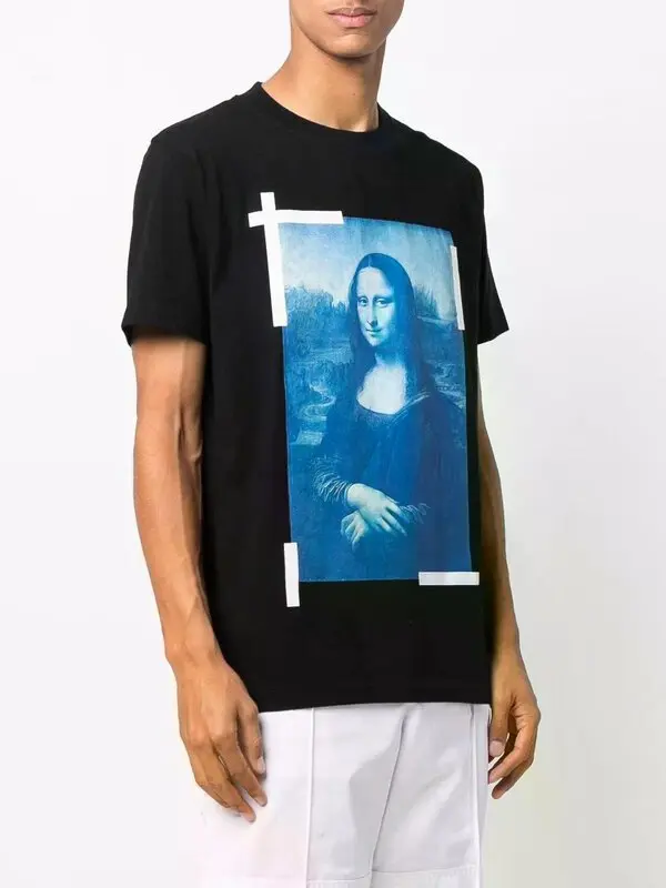 Off-White Monalisa Slim-cut T-shirt - Black