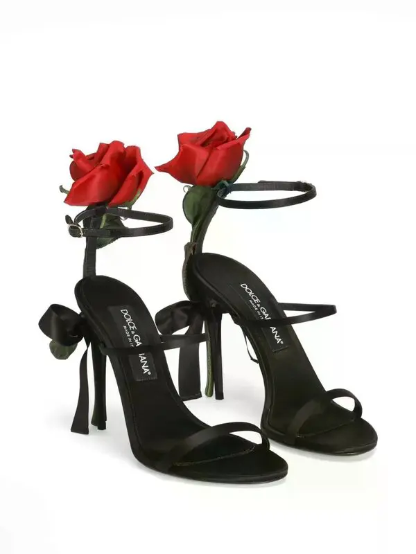 Dolce & Gabbana Rose-appliqué Sandals