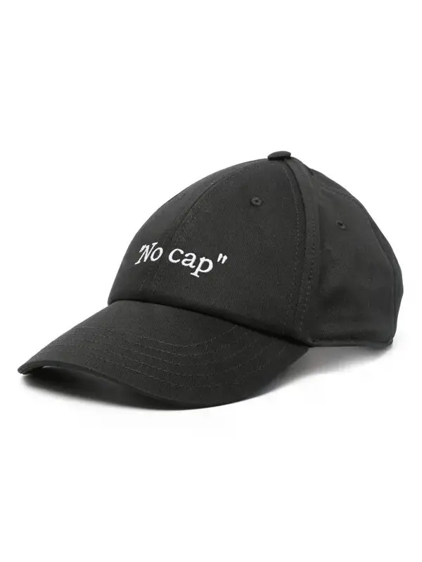 Off-White No Cap Baseball Cap - Black