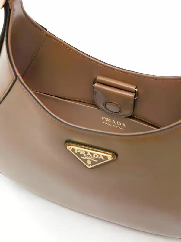 Prada Leather Shoulder Bag - Brown