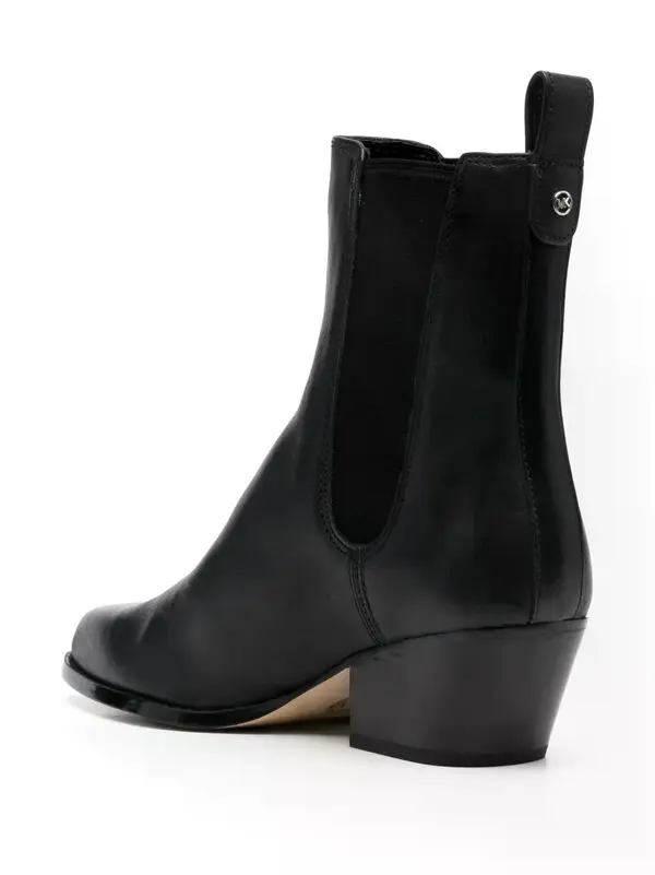 Michael Kors Pointed-toe Leather Ankle Boots