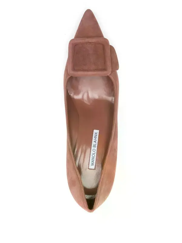 Manolo Blahnik 70mm Maysale Pumps - Brown