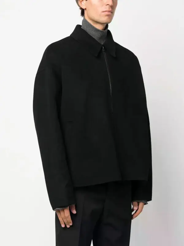 Acne Studios Zip-up Wool Shirt Jacket