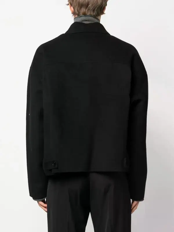 Acne Studios Zip-up Wool Shirt Jacket