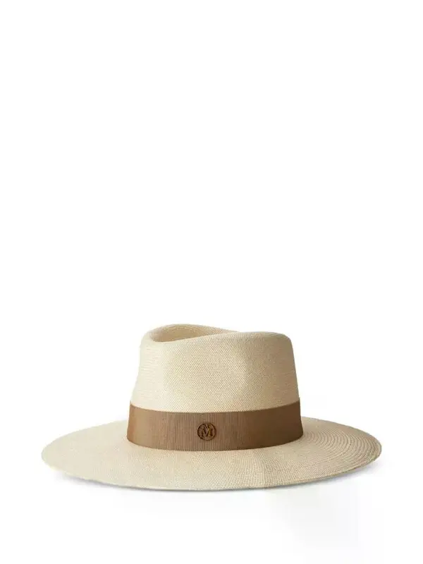 MAISON MICHEL Panama Straw Hat - Neutrals