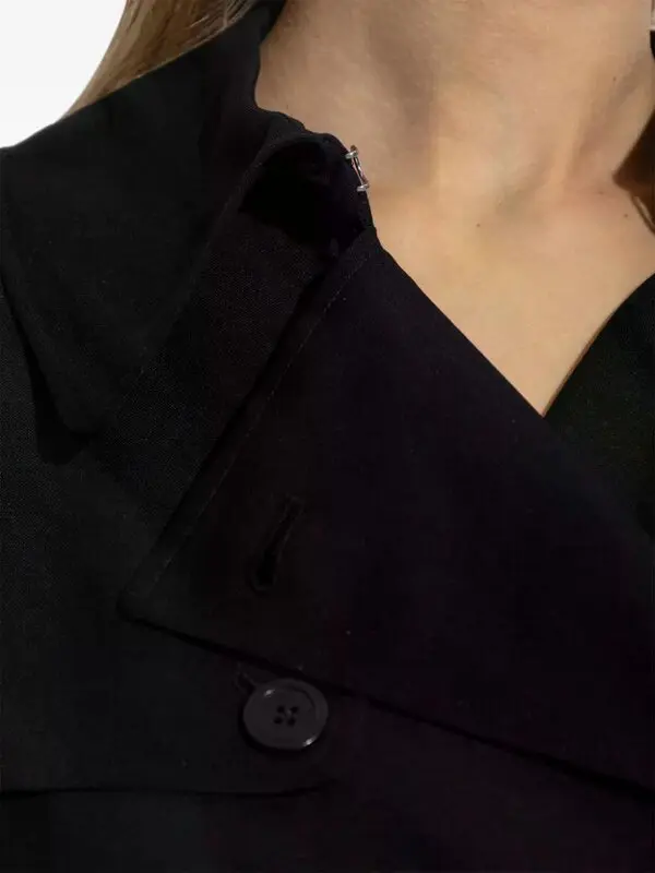 Helmut Lang Cropped Double-breasted Coat
