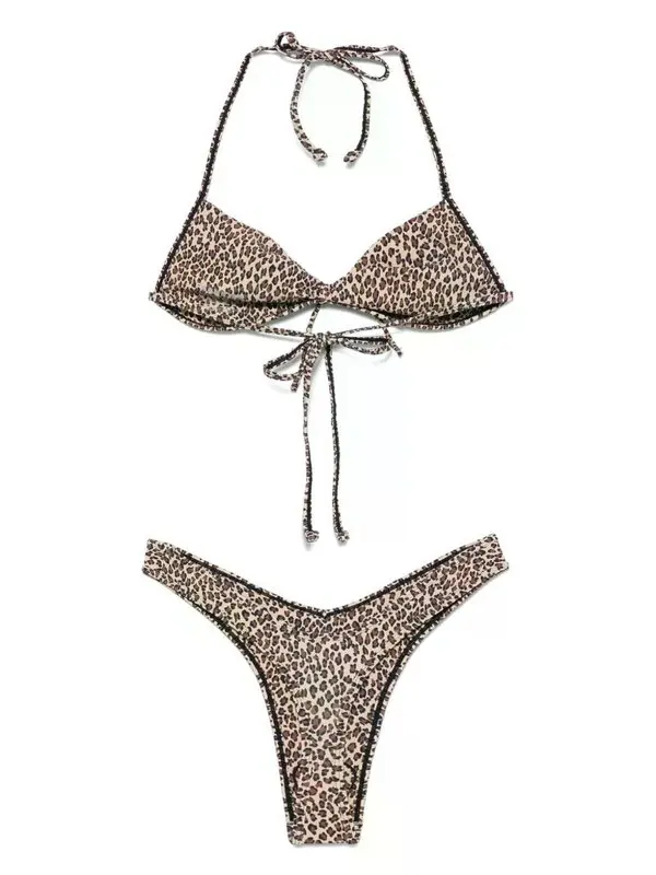 Frankies Bikinis Leopard-print Bikini Set