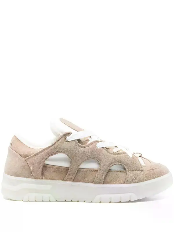 SANTHA Lace-up Sneakers - Neutrals