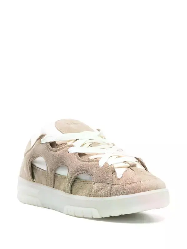 SANTHA Lace-up Sneakers - Neutrals