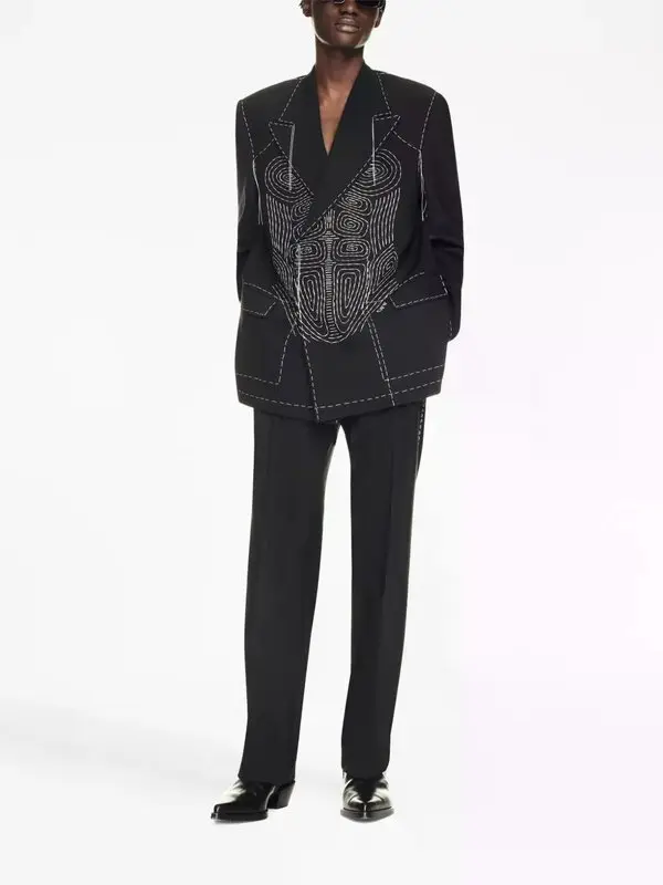 Off-White Runway Body Stitch Double-breasted Jacket