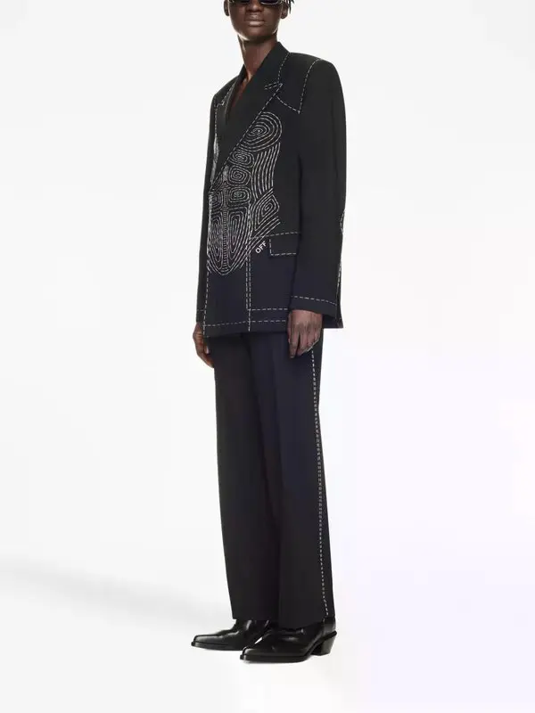 Off-White Runway Body Stitch Double-breasted Jacket