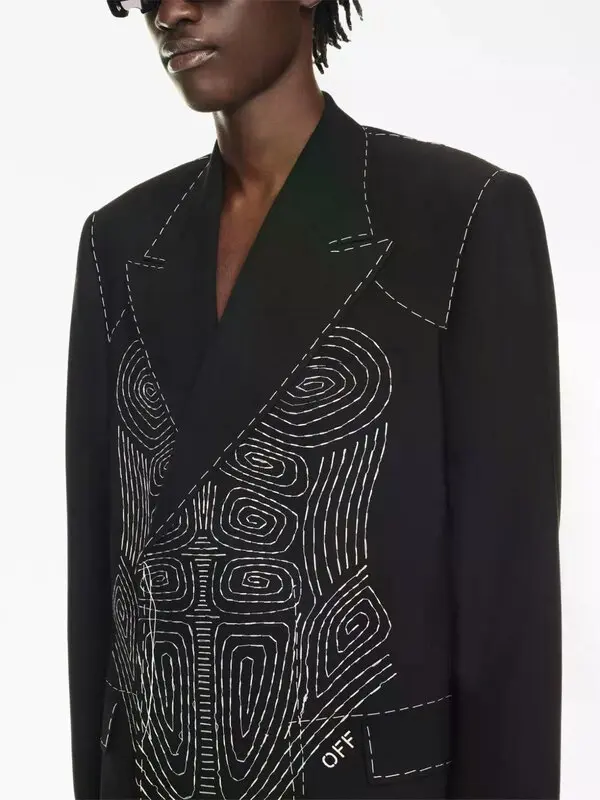 Off-White Runway Body Stitch Double-breasted Jacket