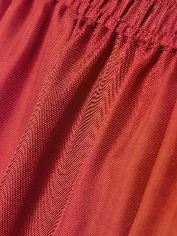 Loulou De Saison Zinia Elasticated Waistband Shorts - Red
