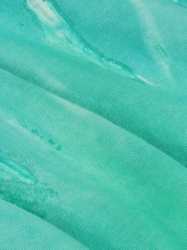 SPORTY & RICH Tie-dye Cotton Shorts - Grey