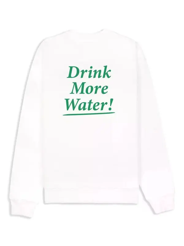 Sporty & Rich Drink More Water Cotton Sweatshirt
