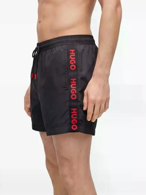 Hugo Logo Trim Swim Shorts