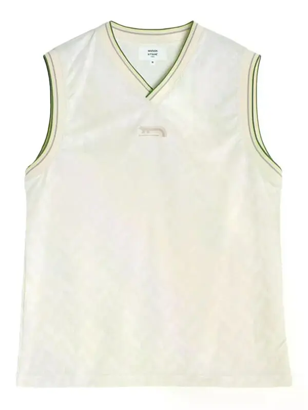 Maison Kitsuné Flash Fox-jacquard Tank Top