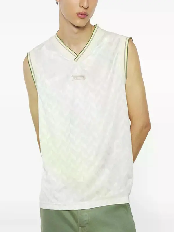 Maison Kitsuné Flash Fox-jacquard Tank Top