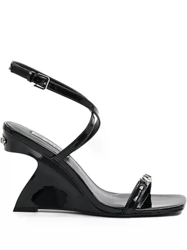 Karl Lagerfeld 90mm Logo-appliqué Wedge Sandals