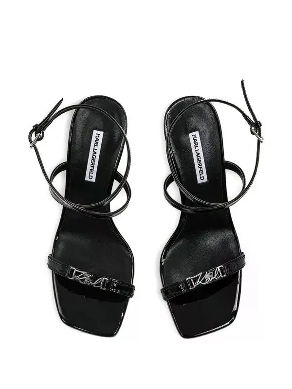 Karl Lagerfeld 90mm Logo-appliqué Wedge Sandals
