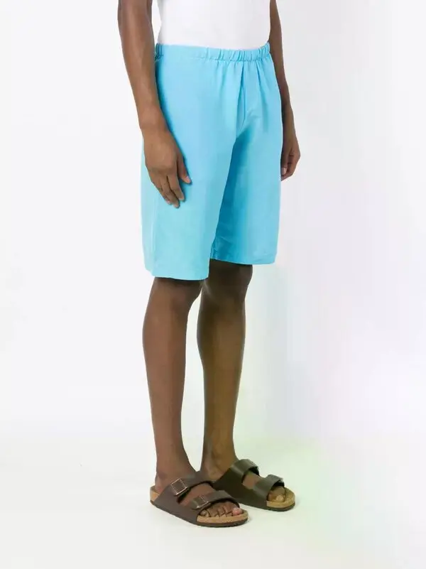 AMIR SLAMA Elasticated-waistband Linen Shorts