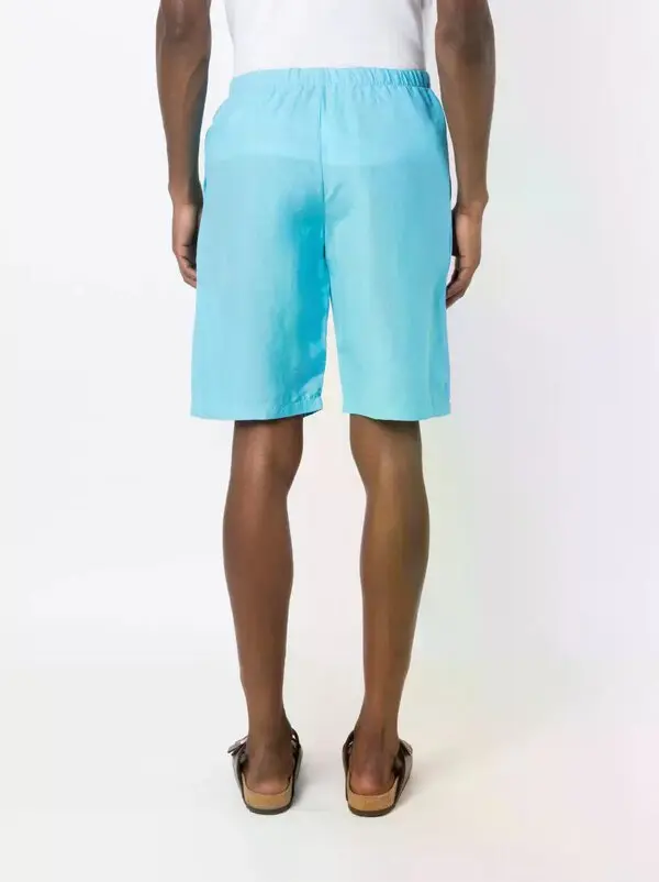 AMIR SLAMA Elasticated-waistband Linen Shorts