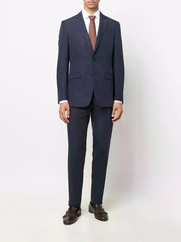 Canali Tailored Single-breasted Suit - Blue