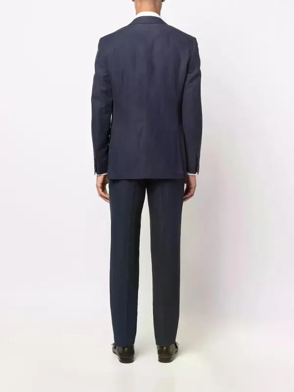 Canali Tailored Single-breasted Suit - Blue