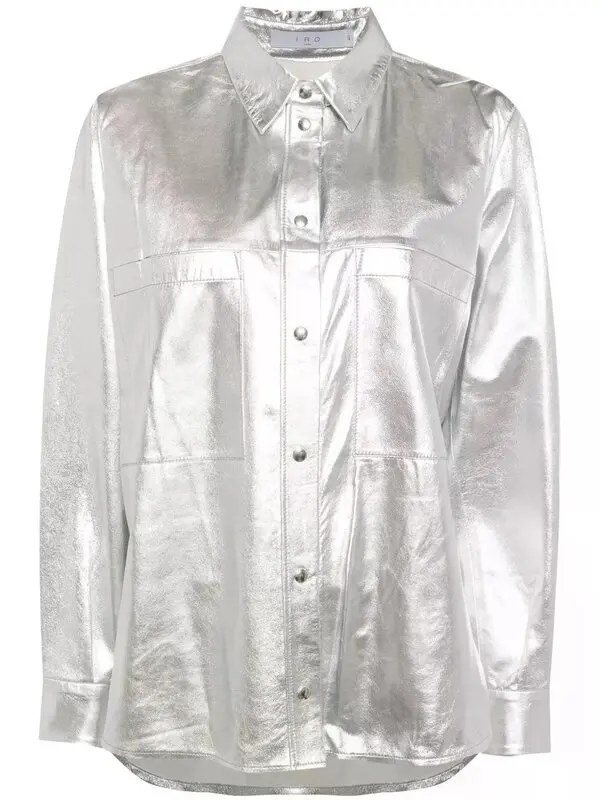 IRO PARIS Nazil Leather Overshirt