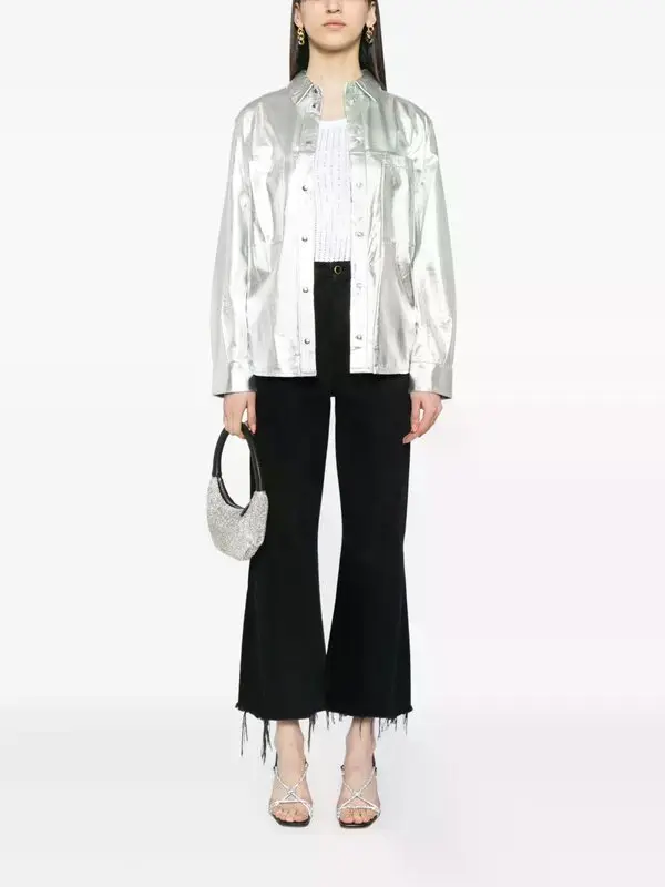 IRO PARIS Nazil Leather Overshirt