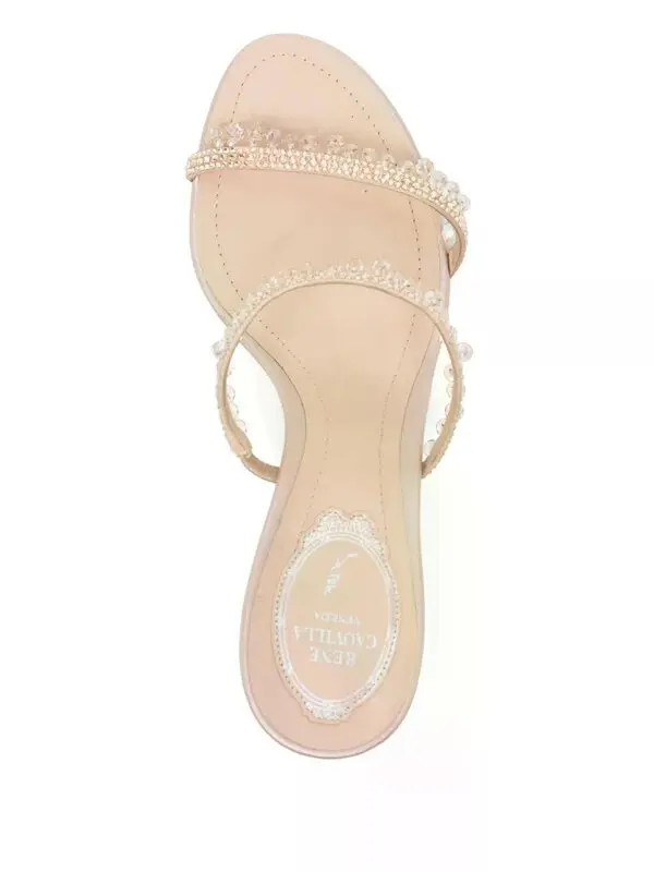 Rene Caovilla 90mm Chandelier Sandals - Neutrals