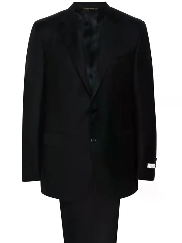 Canali Single-breasted Wool Suit - Blue